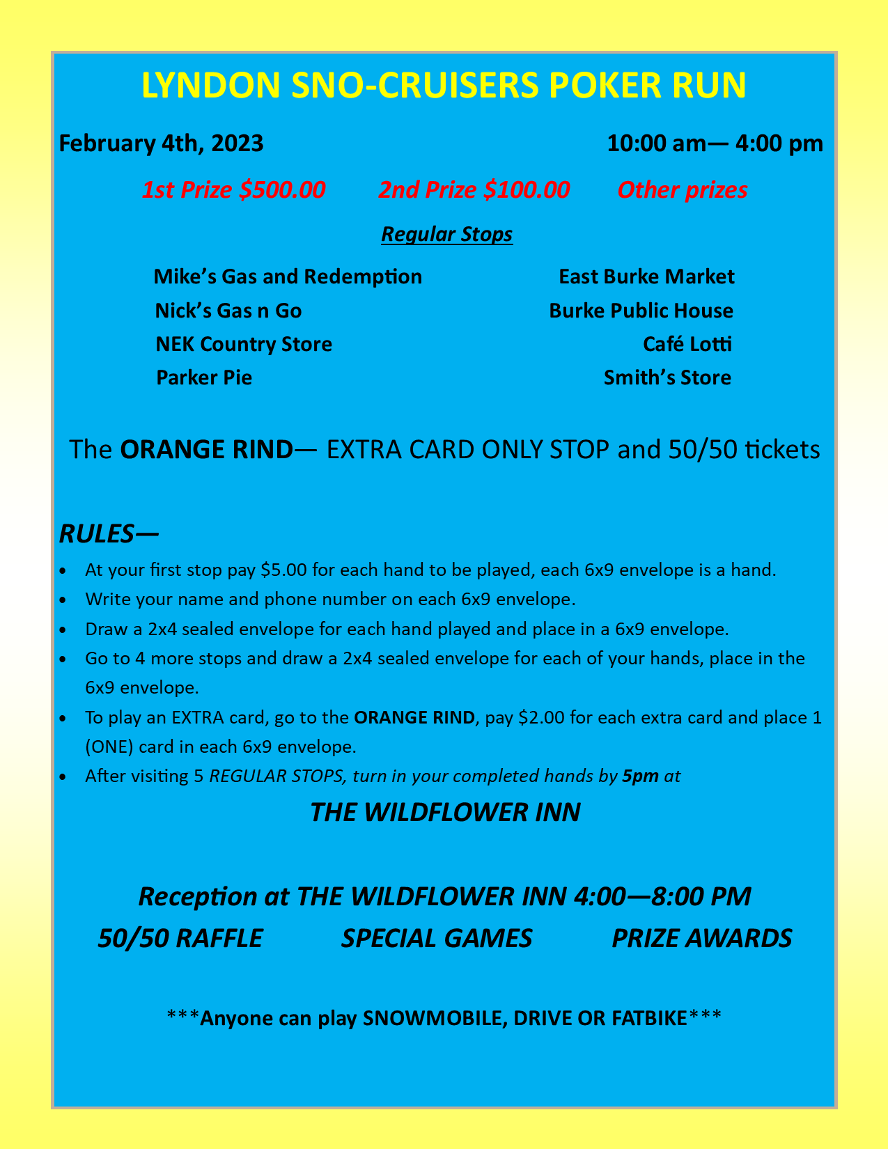 2023 Sno-Cruisers Poker Run | VAST